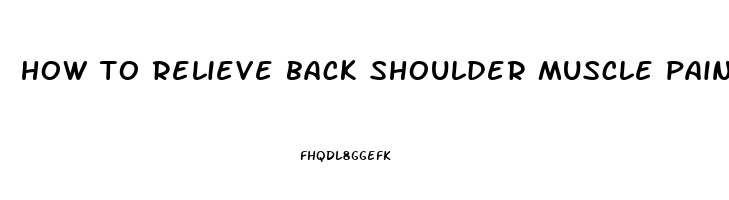 Cbd And Allergy Pills How To Relieve Back Shoulder Muscle Pain ...