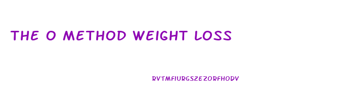 The O Method Weight Loss: Consti Slim