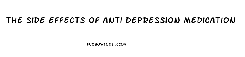 The Side Effects Of Anti Depression Medication? | TALBOT PRINT